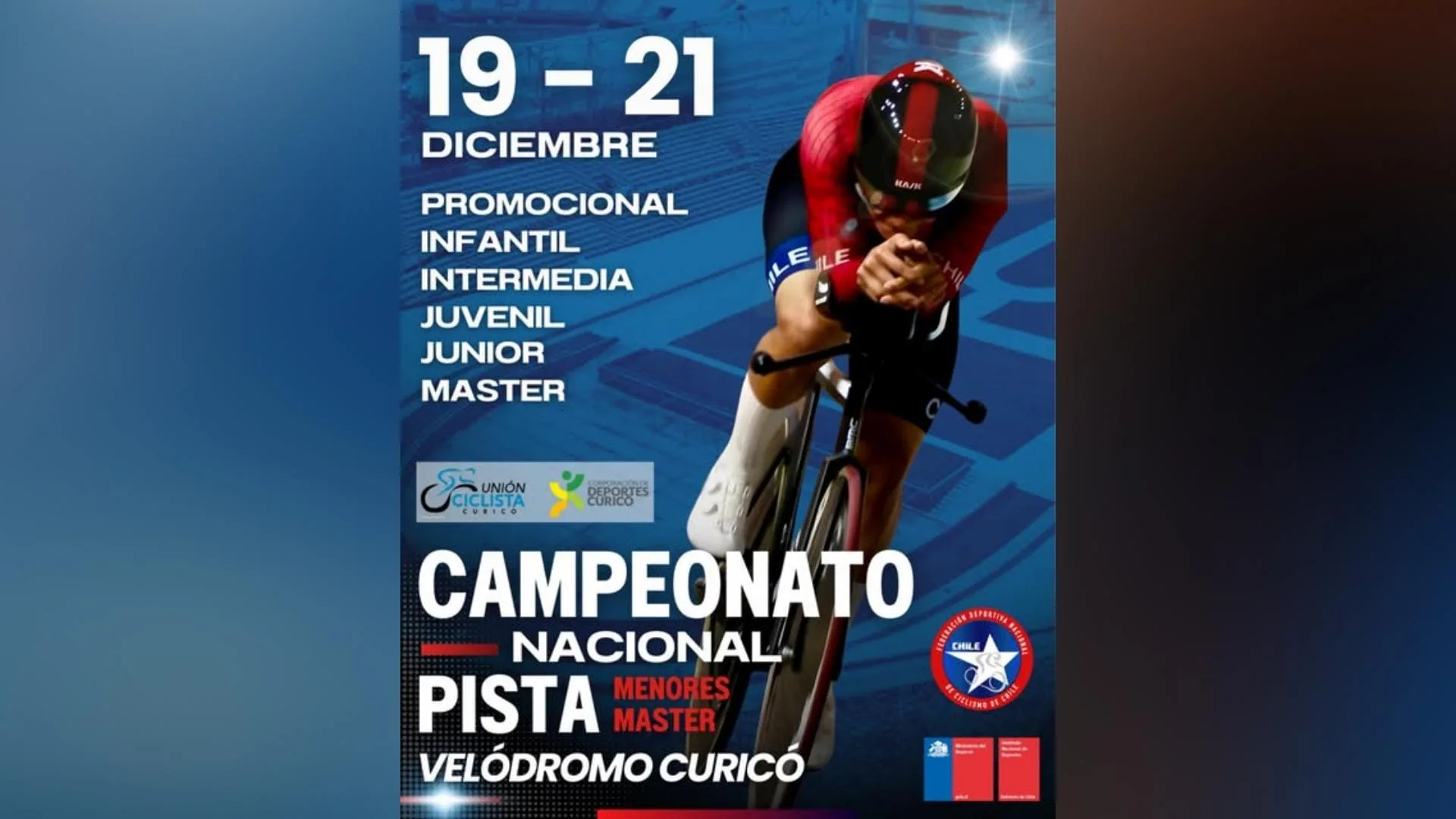 Velódromo de Curicó recibirá a ciclistas de todo Chile en el Campeonato ...